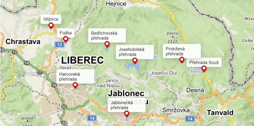 Přehrady Jizerských hor – Cesta je cíl